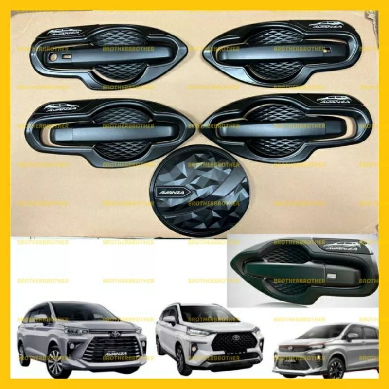 Jual Paket Outer Handle Tank Cover Avanza Xenia Veloz 2022 2023 2024 2025 UP - Hitam | Shopee ...