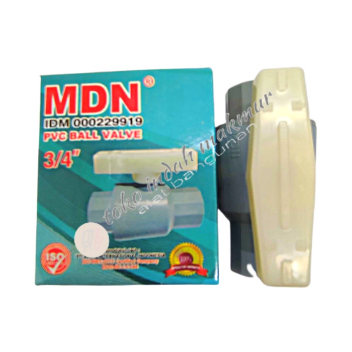 Jual stop kran MDN /ball valve gagang pvc /keran /ball valve 1/2"|3/4"|1" inch | Shopee Indonesia