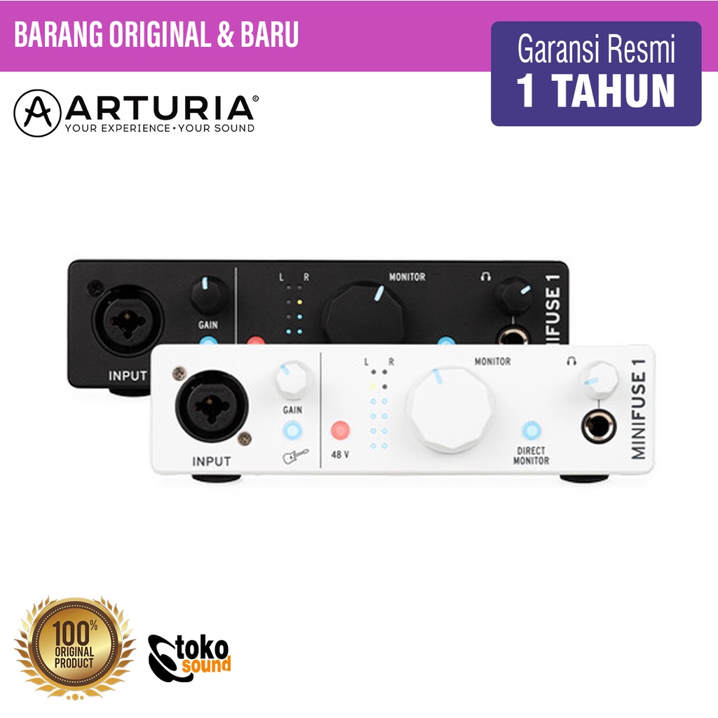 Jual ARTURIA MiniFuse 1 Audio Interface Soundcard Recording | Shopee ...