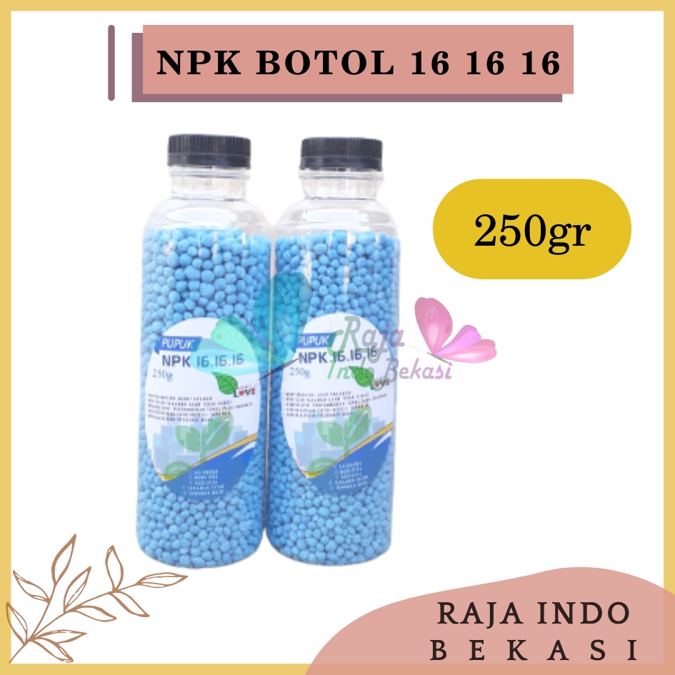Jual Pupuk NPK 250 Gr 16-16-16 Penyubur Buah Bunga dan Daun Kemasan Kecil Pupuk npk Mutiara ...