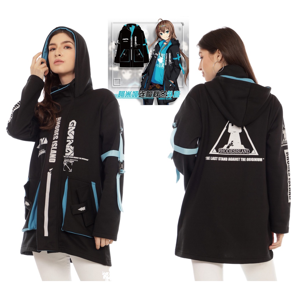 Jual [REAL PIC] Amiya Arknights Jaket Unisex Cosplay Anime Game Japan ...
