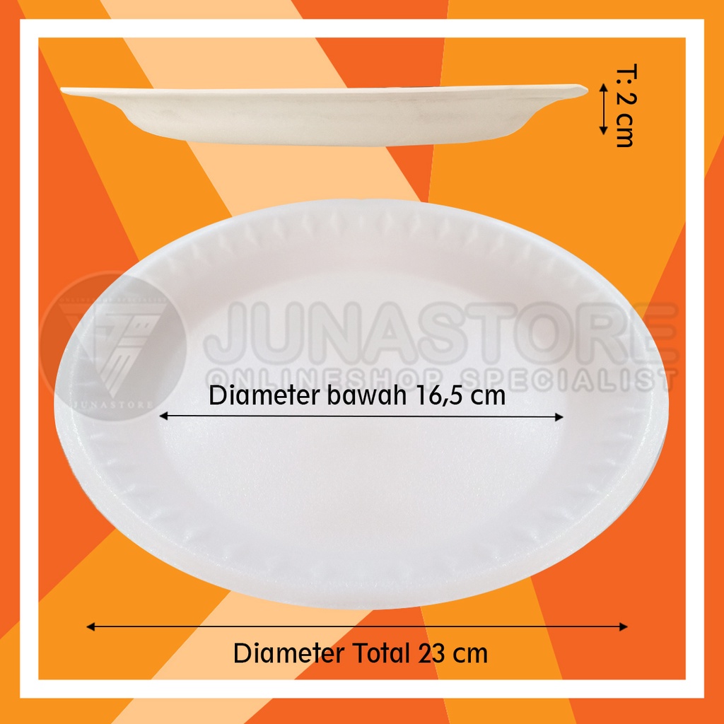 Jual Styrofoam piring besar 09 / sterofoam piring besar 09 | Shopee ...