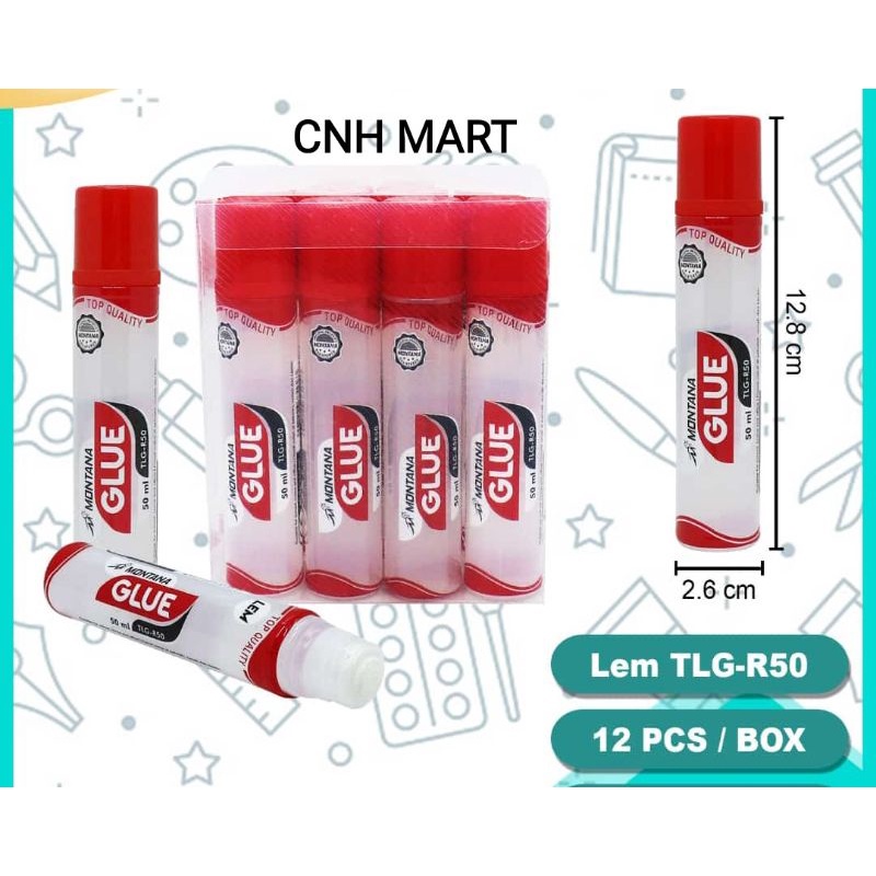 Jual (12)Pcs Lem Glue Cair Besar Montana 50 ml (12)Pcs - Lem Glue ...