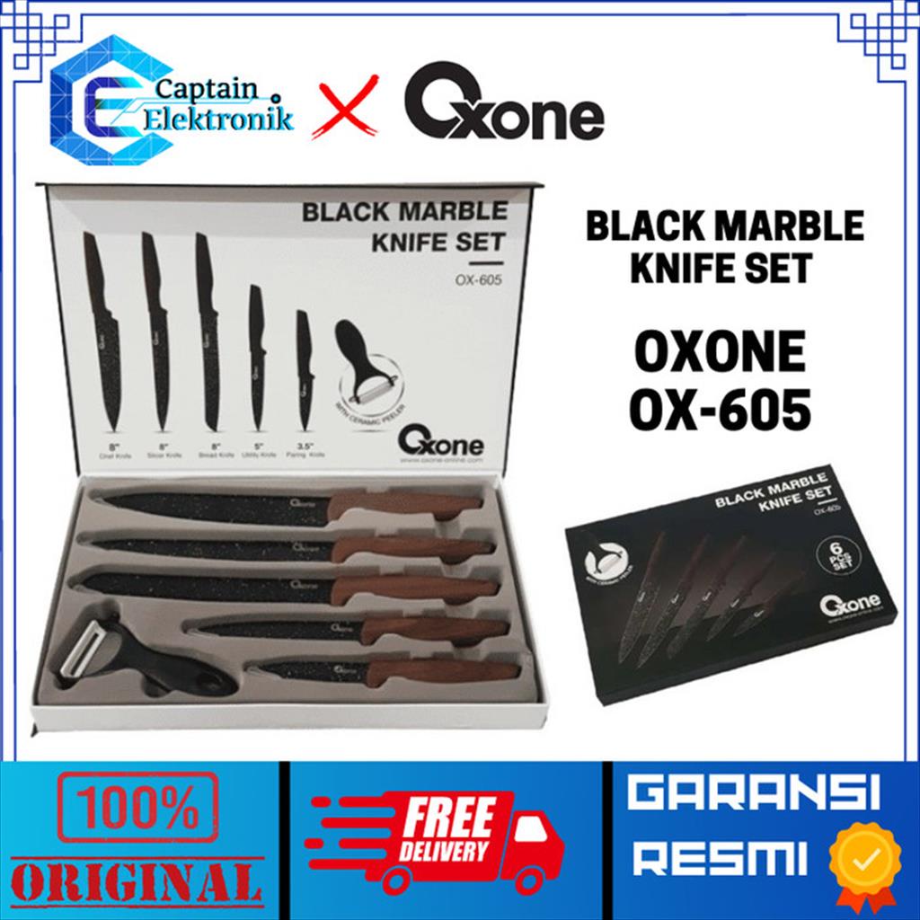 Jual OXONE BLACK MARBLE PISAU DAPUR KNIFE SET OXONE 605 OX-605 OX 605 OX605 | Shopee Indonesia