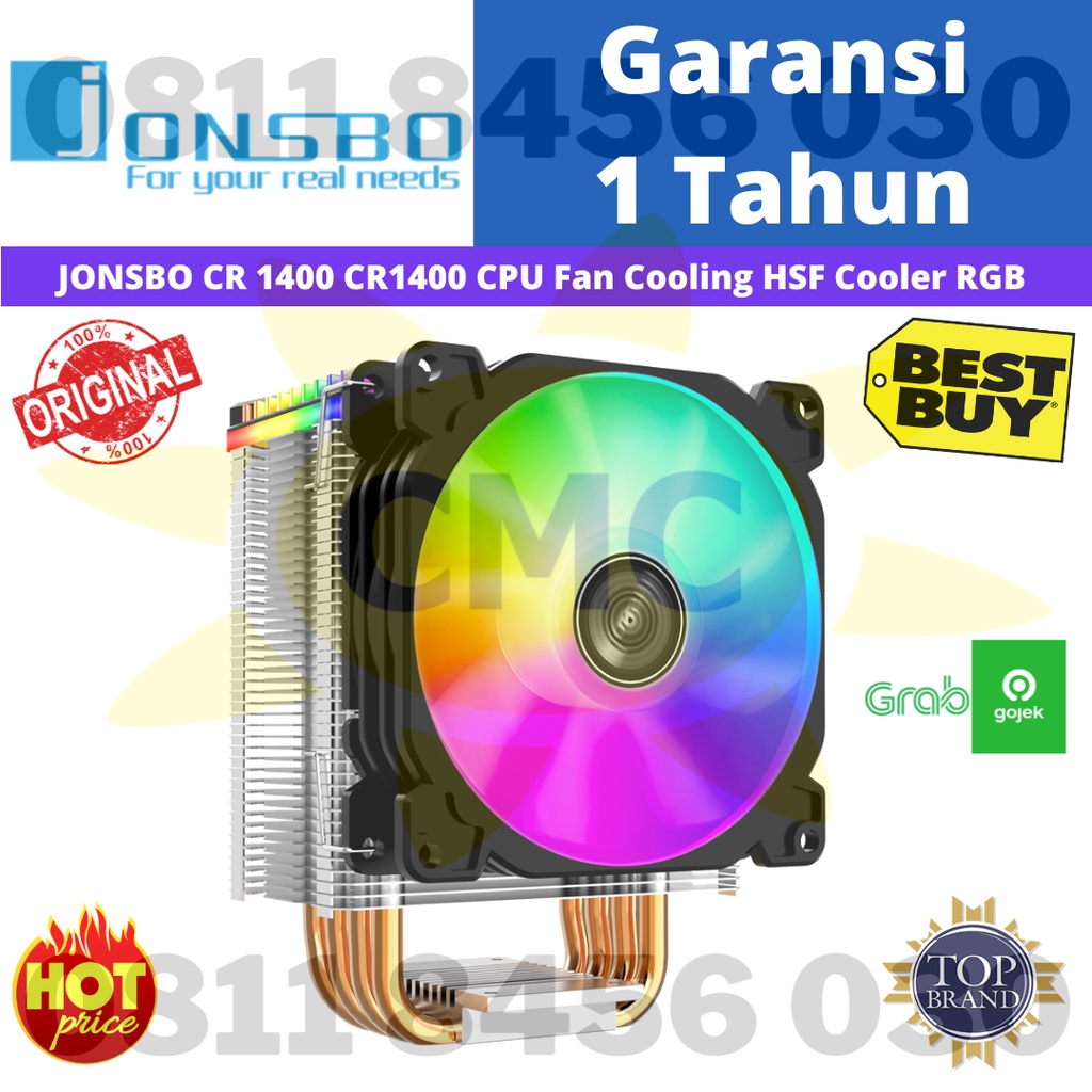 Jual JONSBO CR 1400 CR1400 CPU Fan Cooling HSF Cooler RGB | Shopee ...