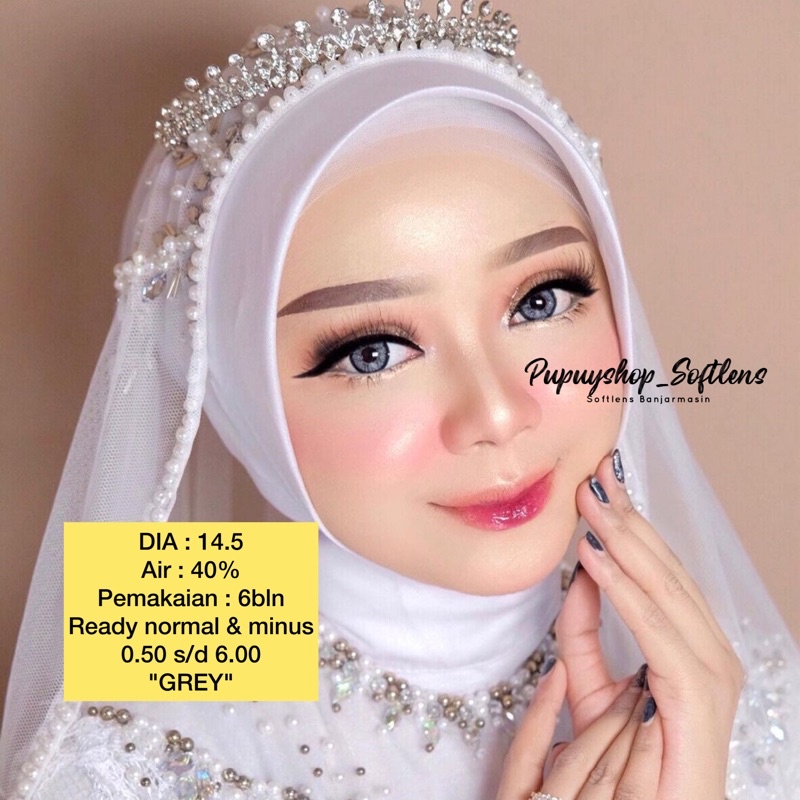 Jual SOFTLEN DC1 DREAMCOLOR MAKI GREY NORMAL DAN MINUS | Shopee Indonesia