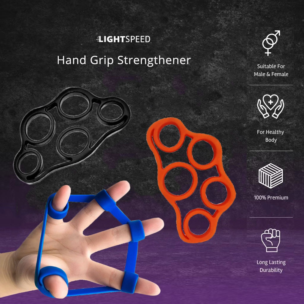 Jual LIGHTSPEED FINGER STRENGTHENER / SILICONE FINGER STRENGTHENER HAND ...