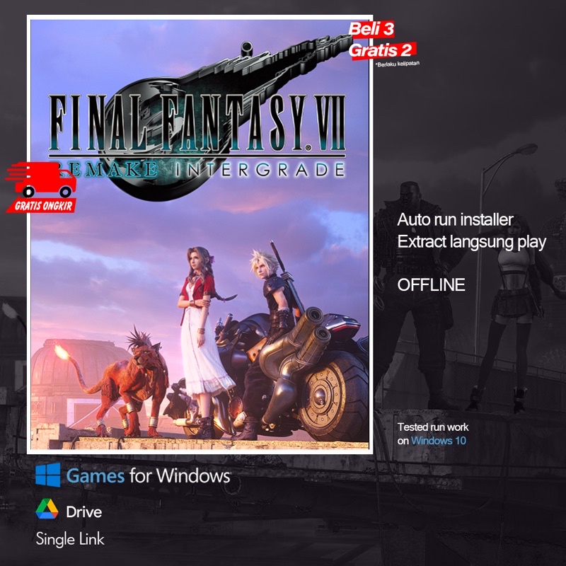 Jual Final Fantasy VII Remake Bahasa Indonesia - Game PC Adventure ...