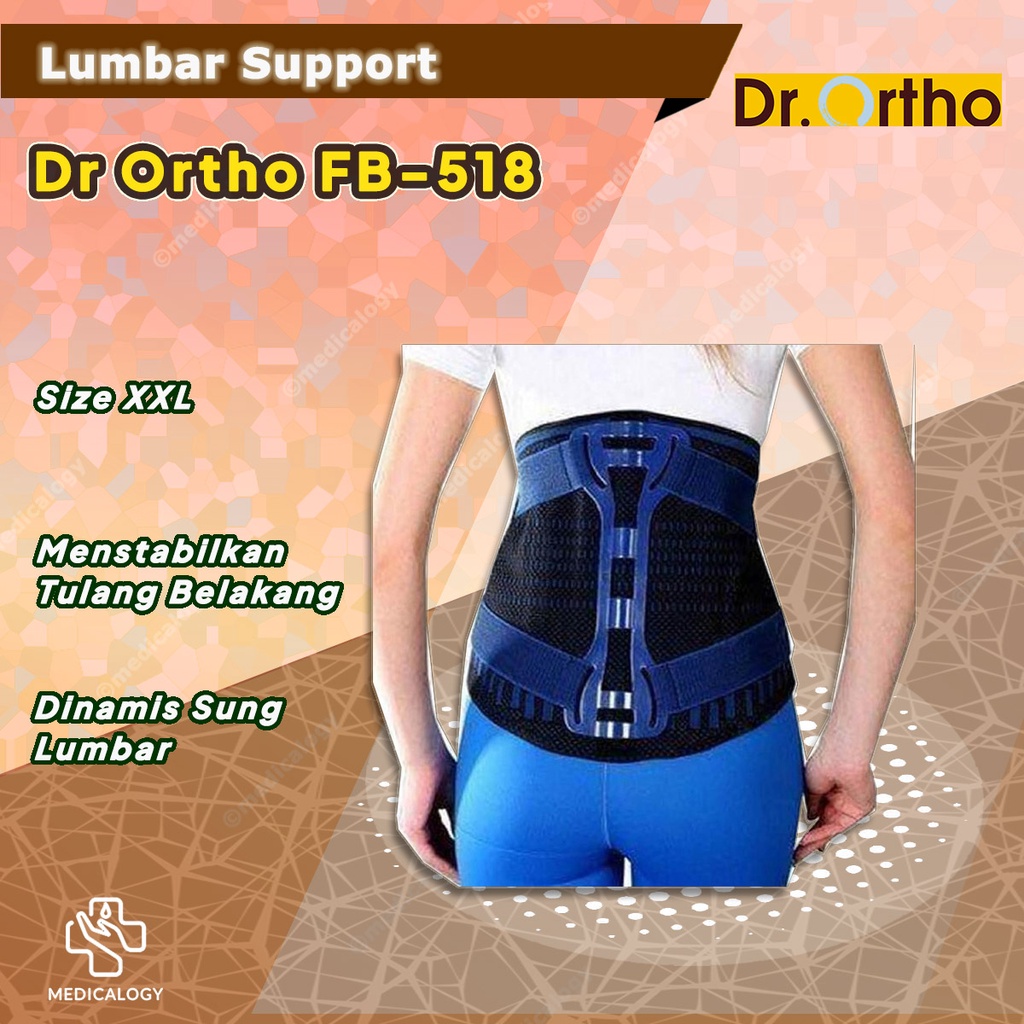 Jual Dr Ortho Dynamic Snug Lumbar Support with Spine Stay size XXL ...
