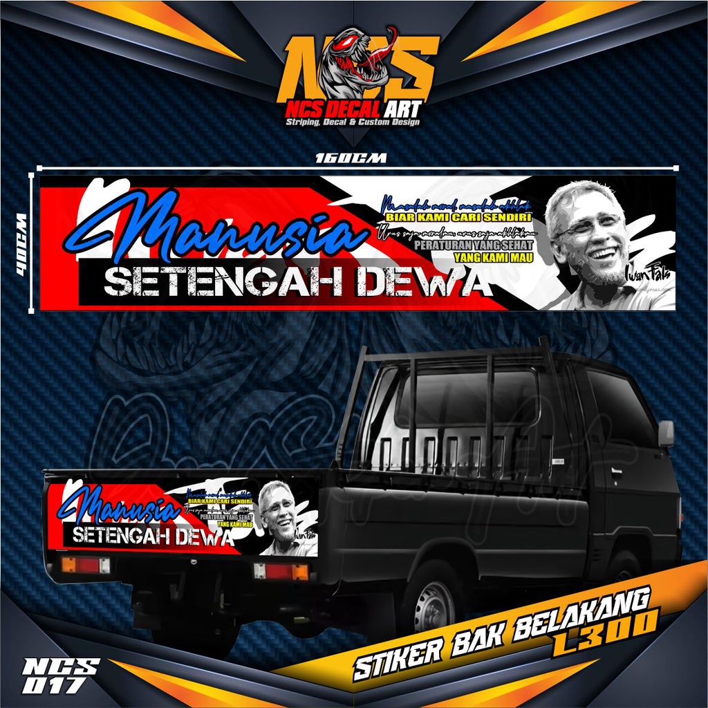 Jual Stiker Decal Pintu Bak Belakang IWAN FALS MANUSIA SETENGAH DEWA ...