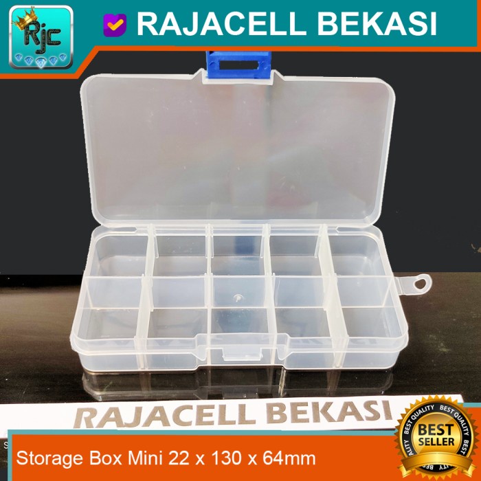Jual Storage Box Mini Tempat Penyimpanan Komponen Elektronik 130*64*22 ...