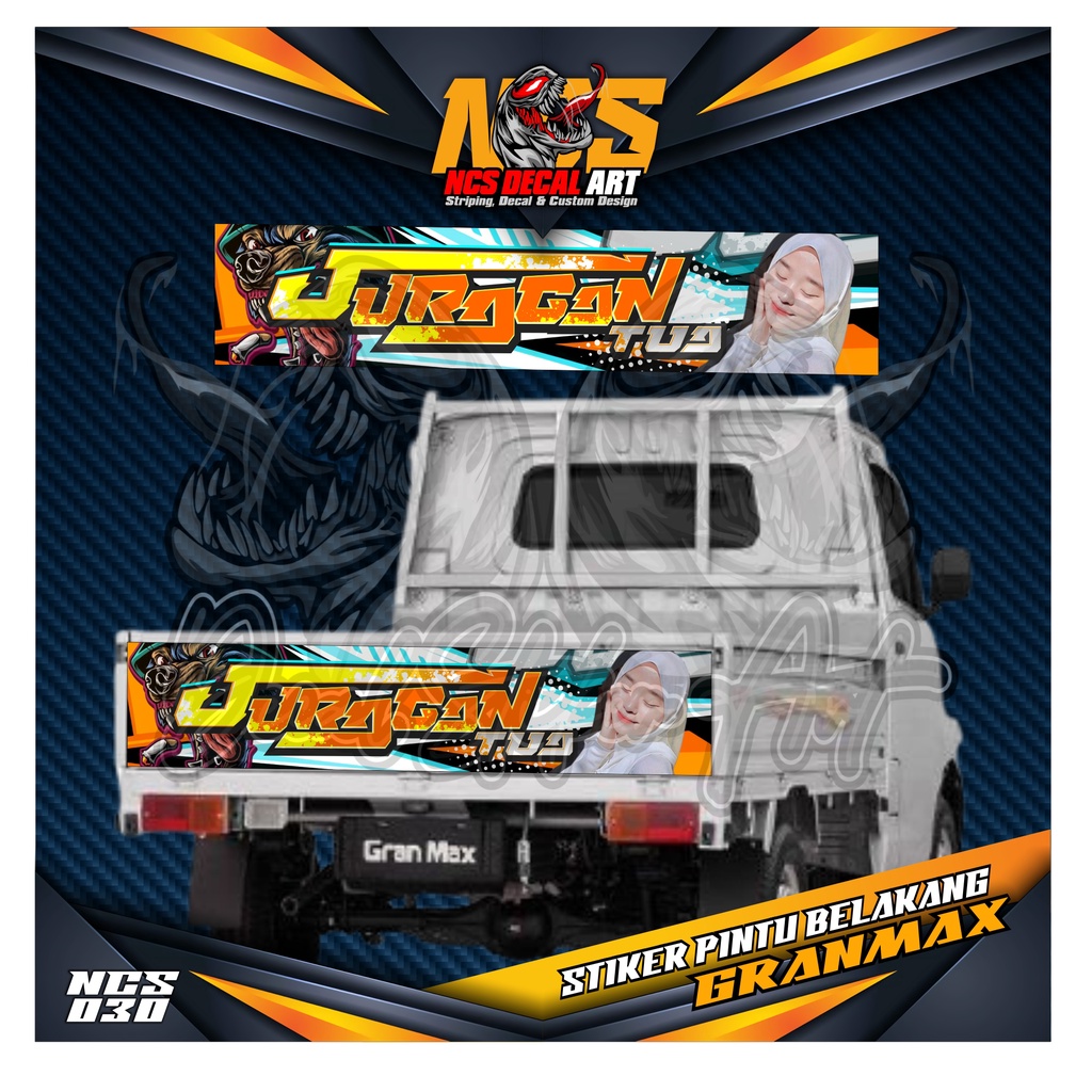 Jual Stiker Decal Pintu Bak Belakang All Pick Up GRAN MAX,L300,FUTURATS120,NEW CARRY, Stiker ...