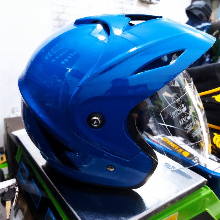 Jual Safety Helmet Helm Biru Standard Angkatan Laut / Marinir Blue Mild ...