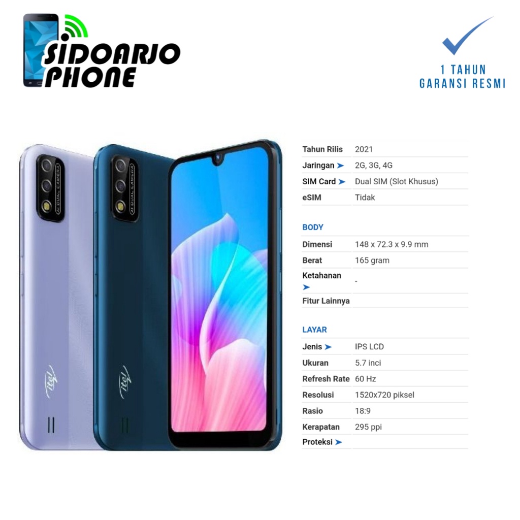 Jual Itel A26 Ram 2/32 GB Garansi Resmi 1 Tahun | Shopee Indonesia
