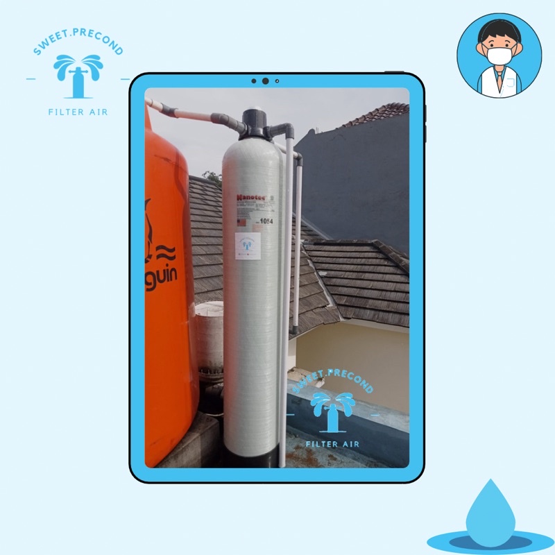 Jual Paket Tabung Filter Air 10x54" + 3 media (utk air zat besi ...