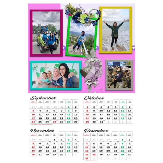 Jual Kalender 2024 kalender poster kalender 3 lembar kalender foto 2024 ...