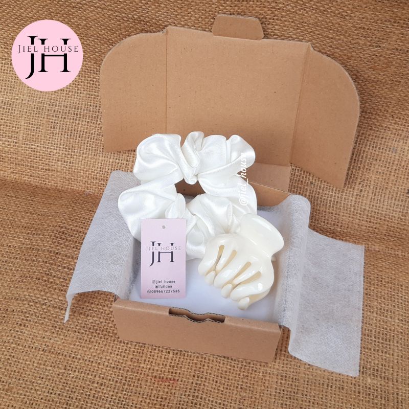Jual Gift Box Scrunchie Kado Hampers idul fitri ramadhan kunciran ikat ...