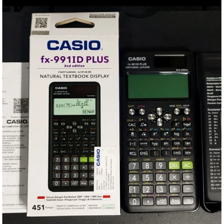 Jual kalkulator casio scientific FX 991 ID PLUS | FX-991 ID PLUS | Shopee Indonesia