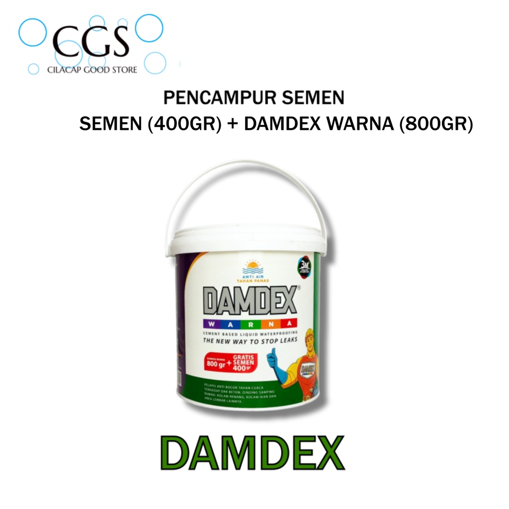 Jual DAMDEX Warna 1 Kg (2 Komponen) / damdex anti bocor 5 warna ...