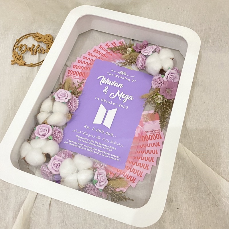 Jual Frame Mahar askara frame akrilik transparan/mahar akrilik/mahar ...