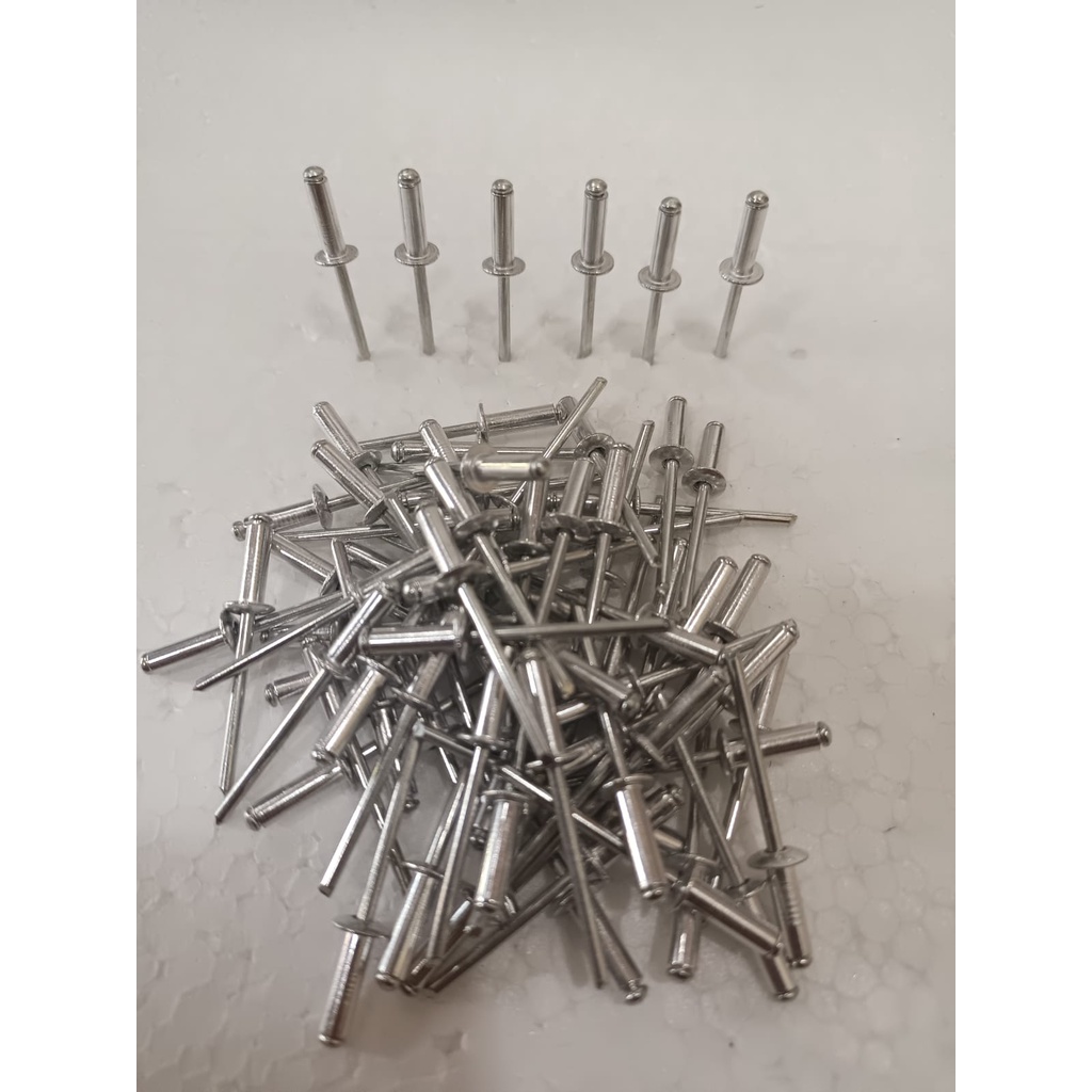 Jual ANAK PAKU TEMBAK PAKU RIVET 4 MM 1000 PER 3 PCS | Shopee Indonesia
