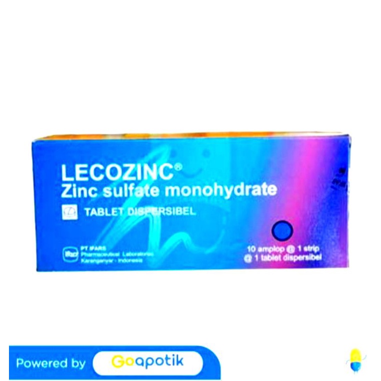 Jual ( Bisa COD ) LECOZINC ZINC SULFATE BOX ISI 100 TABLET OBAT DIARE ...