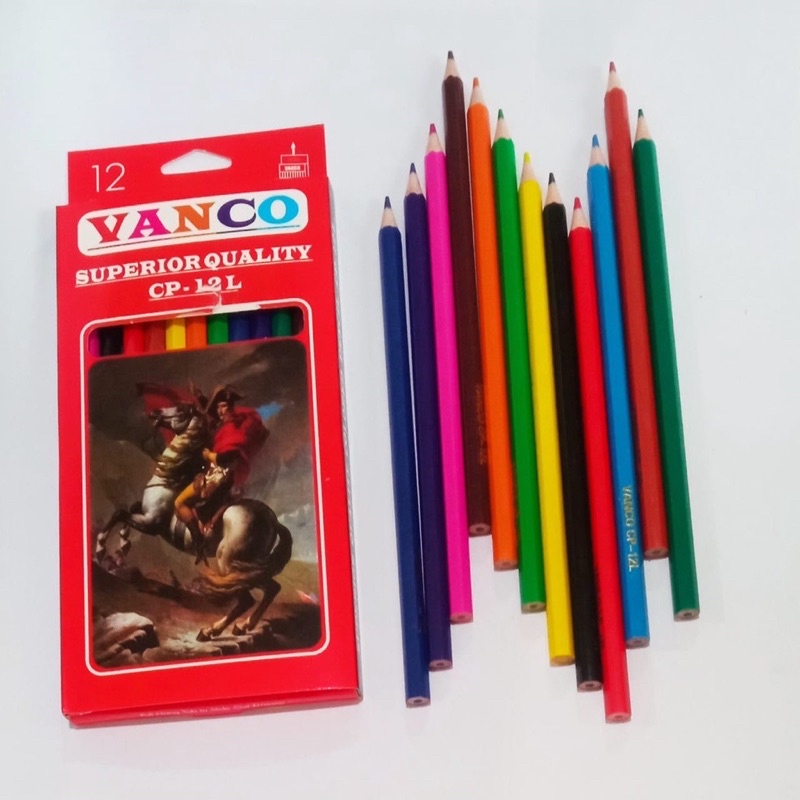 Jual Pensil Warna Van-Co 12 Warna Alat tulis Sekolah Dan Vanco | Shopee ...