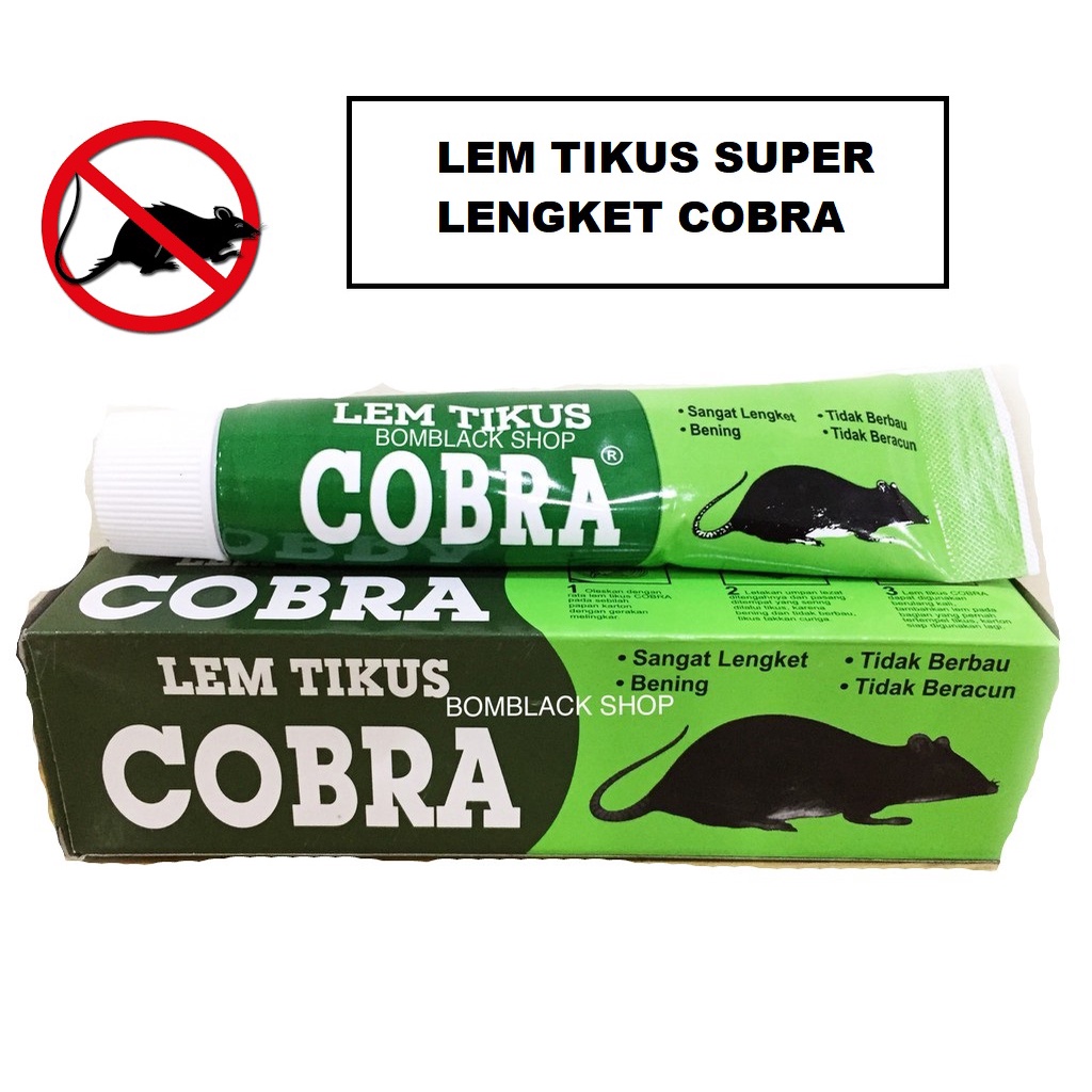 Jual LEM TIKUS COBRA original / lem perangkap tikus super lengket ...