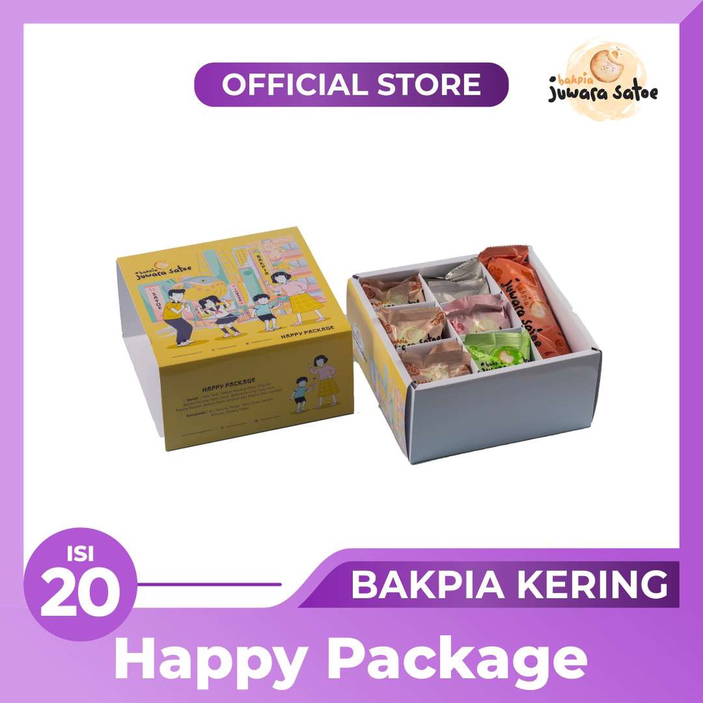 Jual BAKPIA JUWARA SATOE [ Isi 20 ] Bakpia Mix Happy Package - Oleh ...