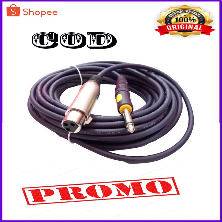 Jual PROMO Noise Professional Microphone Cable 10 Meter Kabel Mic ...