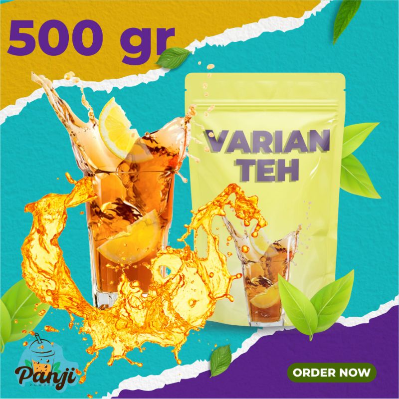Jual bubuk minuman rasa tea 500gr serbuk minuman aneka rasa bubuk ...