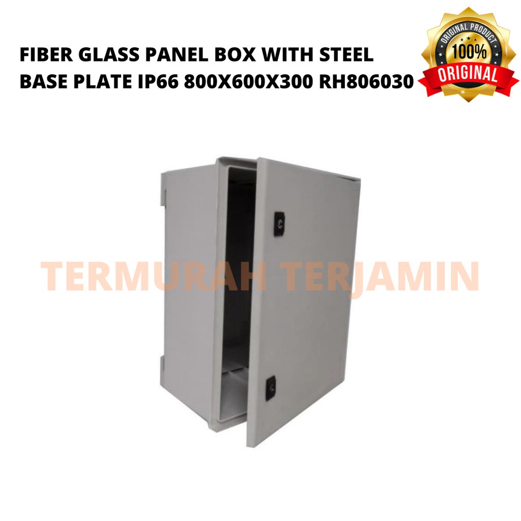 Jual FIBER GLASS PANEL BOX WITH STEEL BASE PLATE IP66 800X600X300 ...