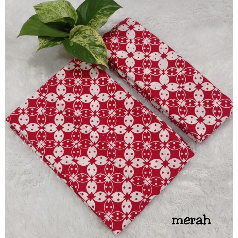 Jual Kain Batik Cap Garutan warna Merah- Kain batik - Kain batik ...