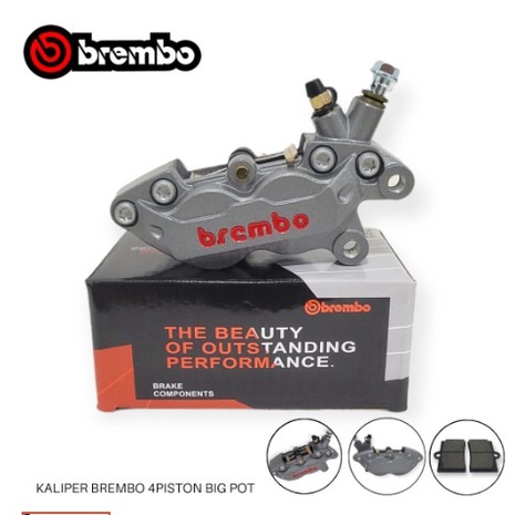Jual kaliper 4 piston BIG POT brembo bigpot 4piston kaliper big pot axial universal motor ...