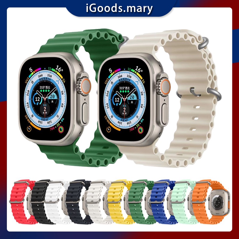 Jual Model Ocean Series Strap Apple Watch 11/10/9/8/7/6/5 Tali Jam ...