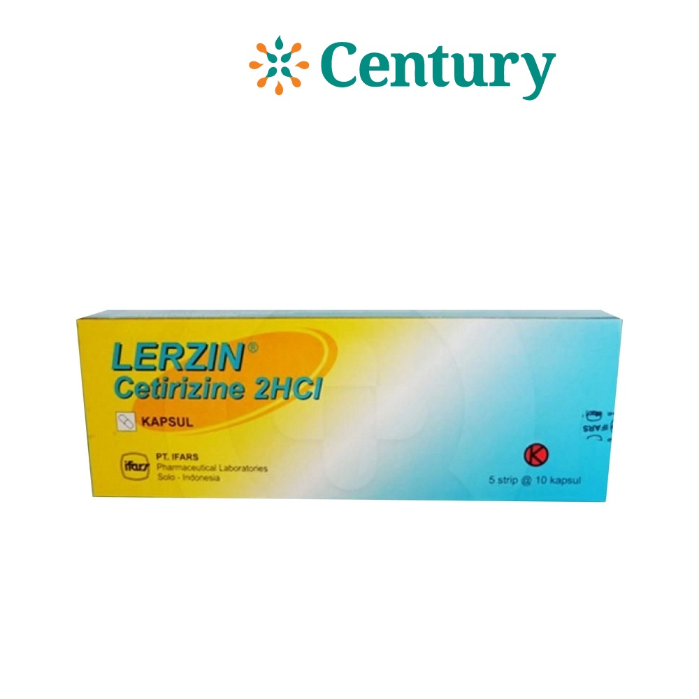 Jual LERZIN 10 MG 1 STRIP ISI 10 TABLET/CETIRIZINE/OBAT ALERGI ...
