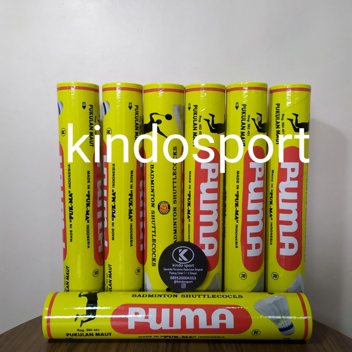 Jual Badminton KOCK COCK SM KOK PUMA kemasan kuning SHUTTLECOCK ...