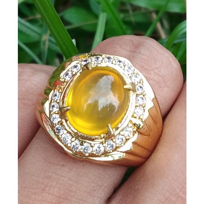 Jual CINCIN BATU PERMATA OVAL CET AYE KRISTAL 100 %ORIGINAL | Shopee ...