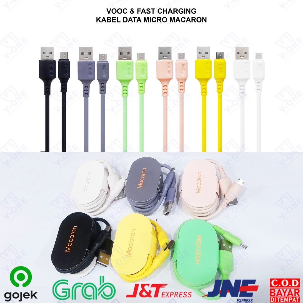 Jual KABEL DATA MACARON FAST CHARGING 100CM MURAH MERIAH COLOKAN MICRO ...