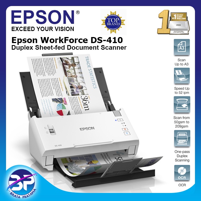 Jual Epson WorkForce DS-410 Duplex Document Scanner | Shopee Indonesia