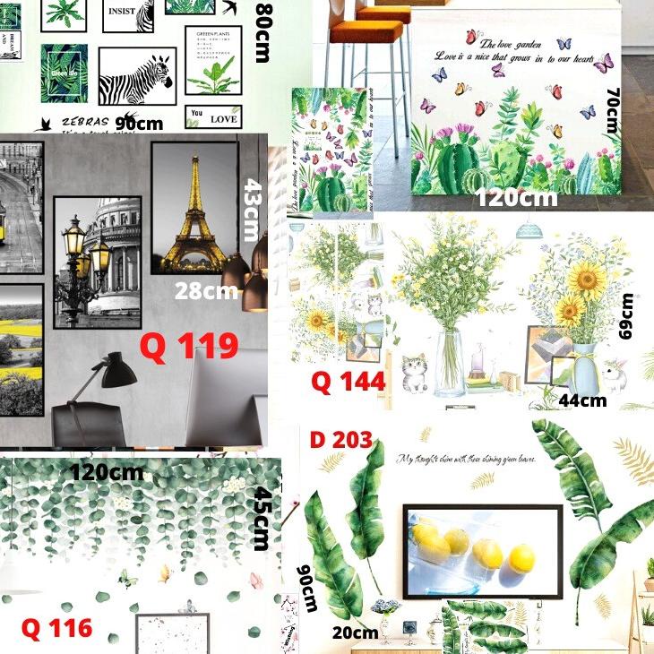 Jual Fresh--WALLSTICKER WALL STICKER STIKER DINDING MINIMALIS DAUN ...