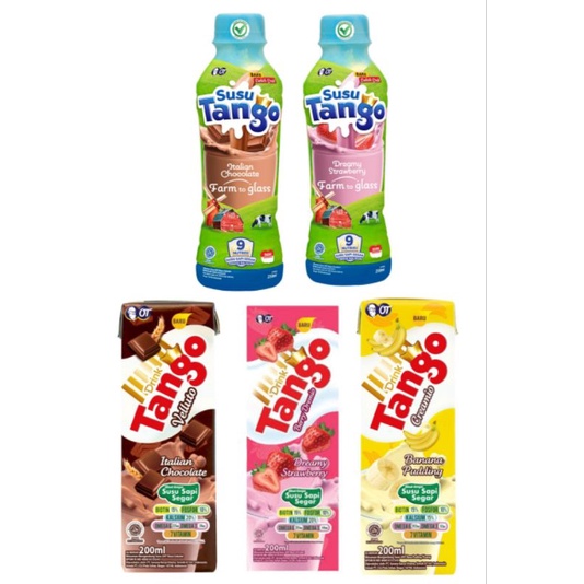Jual Tango Susu UHT Italian Chocolate dreamy strawberry banana pudding ...