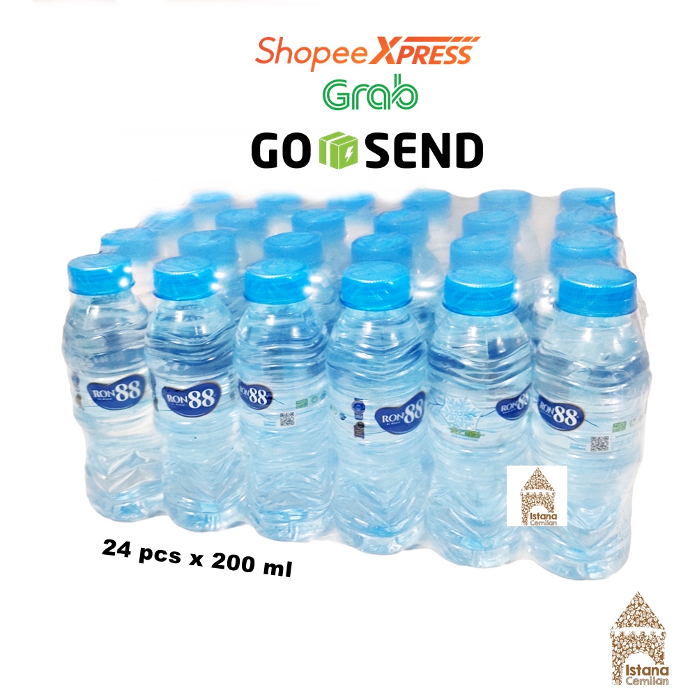 Jual Ron88 / Ron 88 Air Mineral Botol Mini 200 ML DUS (isi 24 pcs ...