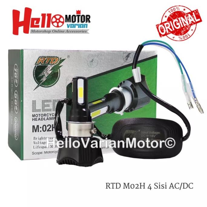 Jual Lampu Utama Headlamp Led M02H Rtd 4 Sisi | Shopee Indonesia