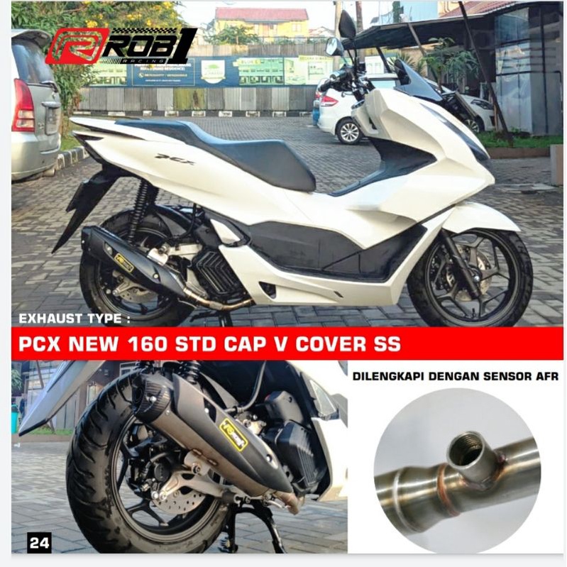 Jual Knalpot ROB1 Vario 160 PNP, PCX 160 STD Racing | Shopee Indonesia