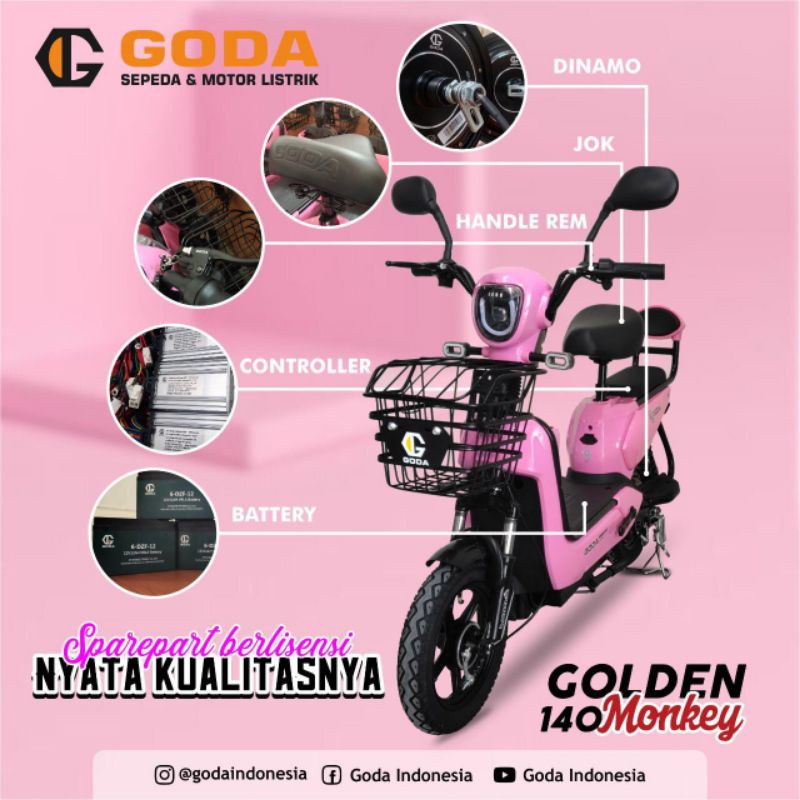 Jual Sepeda Listrik EBIKE Goda, 140 Viper Series 2022 E BIKE Electric ...