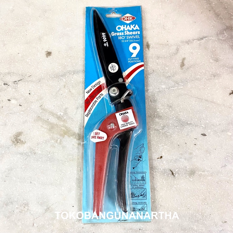 Jual Grass Shears 180 Degrees / Gunting Rumput Swivel 180 Derajat 9 Posisi | Shopee Indonesia