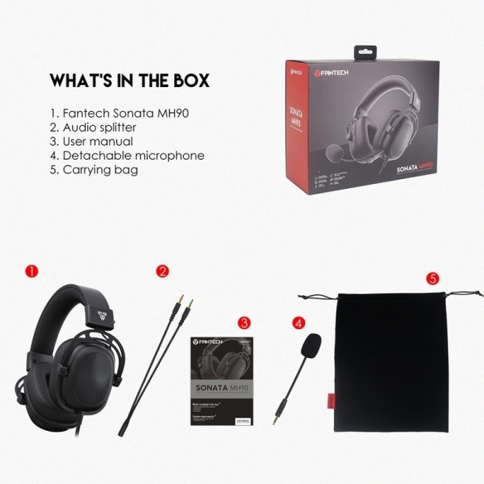 Jual Fantech Sonata MH-90 Gaming Headset | Shopee Indonesia