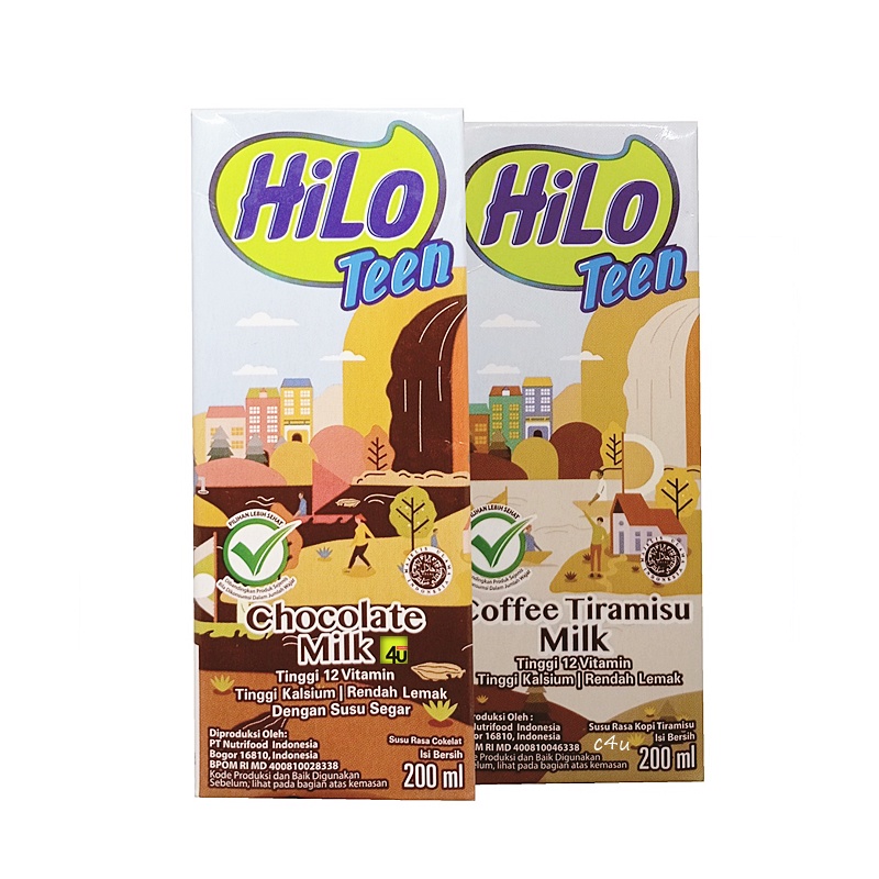 Jual HiLo TEEN Ready To Drink - Susu UHT - 200ml | Shopee Indonesia
