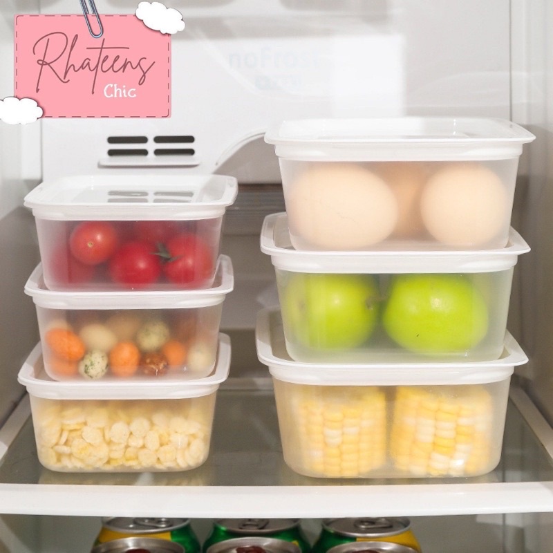 Jual Food Container Fridge tempat penyimpanan makanan kulkas set 3pcs ...